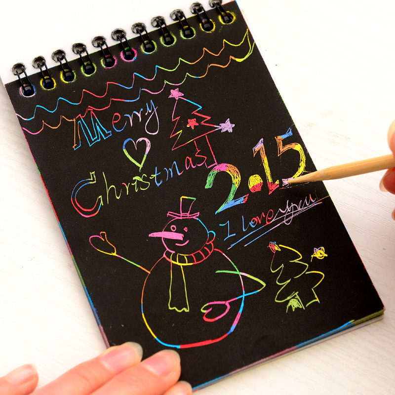 Novelty Drawing Book DIY Scratch Graffiti Magic No... – Grandado