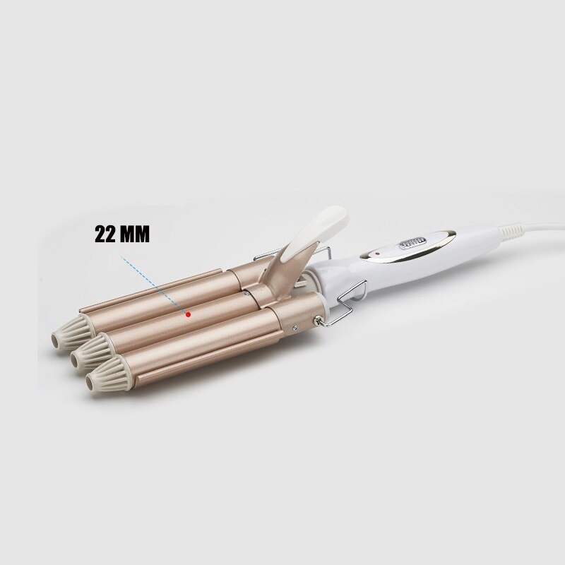 Triple Barrel Hair Curling Iron Electric Curlier C... – Grandado