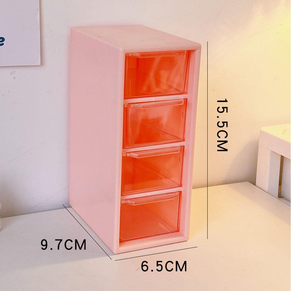 Desktop Organizer with 4 Drawers Storage Cabinet O... – Grandado