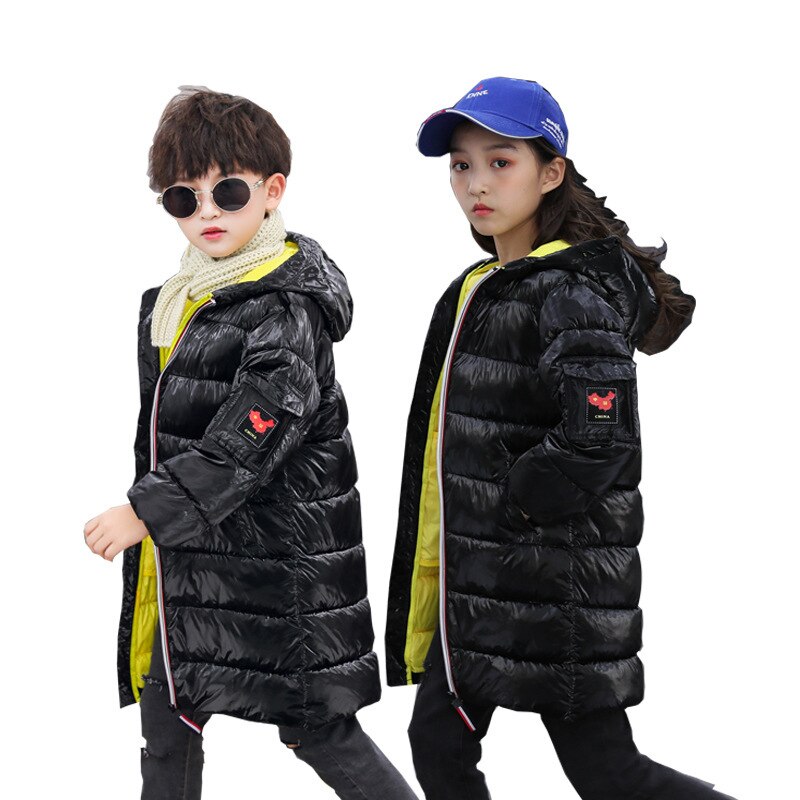 2019boy girls Children's Silver Bright Down cotton... – Grandado