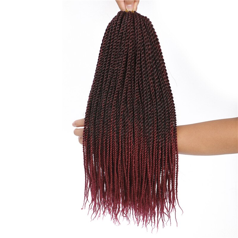 Crochet Hair Braid 18 Inch Senegalese Twist Ombre ... – Grandado