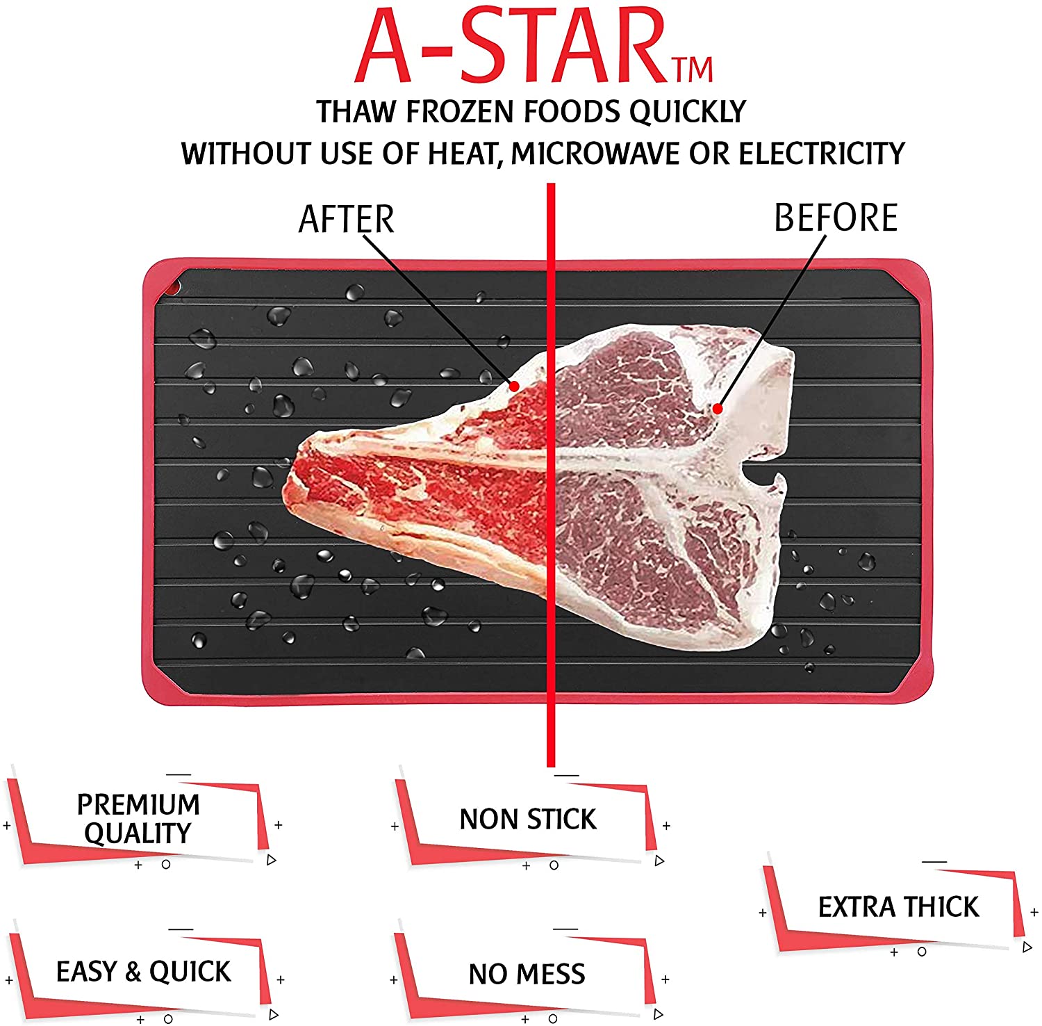 Fast Defrosting Tray Thaw Food Meat Fruit Quick De... – Vicedeal