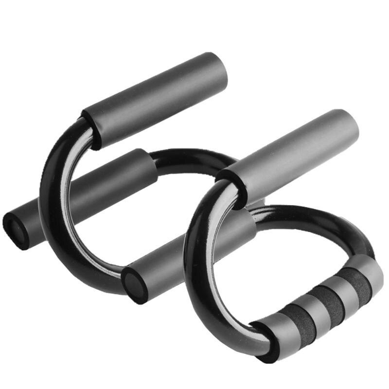 2 Pair S Shape Fitness Push Up Bar Push-Ups Stands... – Grandado
