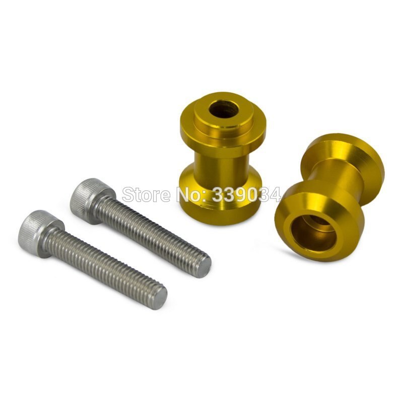 Gold 10mm Motorcycle Stands Screws Swing Arm Slide... – Grandado