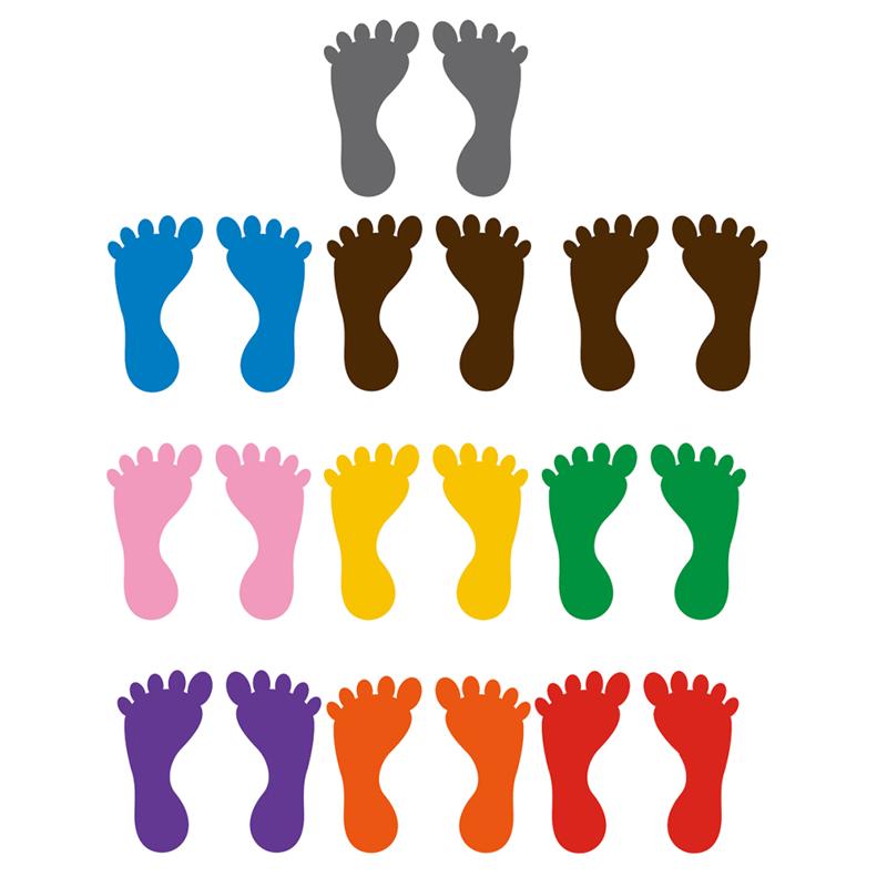 10 Pairs Floor Footprint Decals PVC Footprint Deca... – Grandado