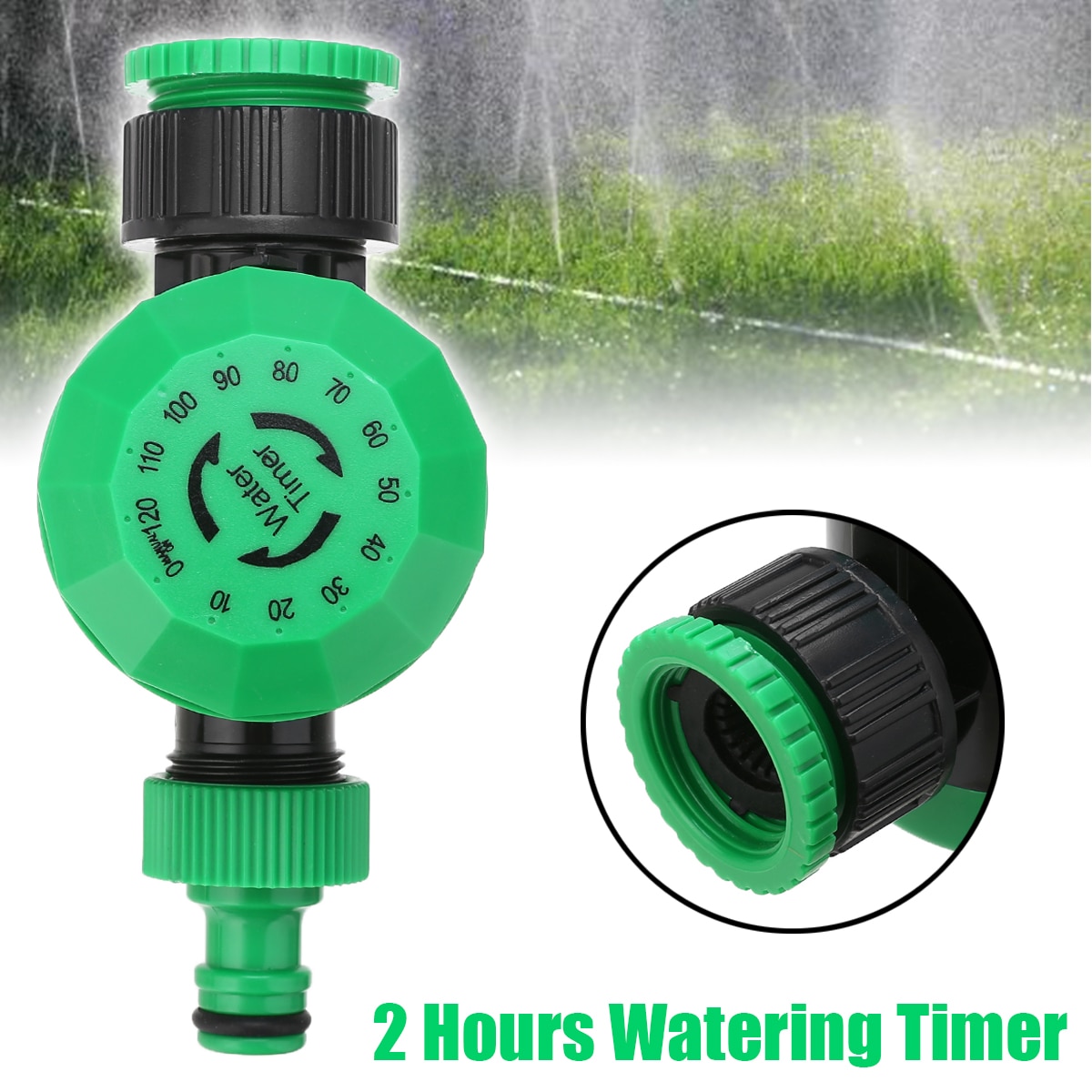 Temporizador de riego mecánico de 2 horas, reloj d... – Grandado