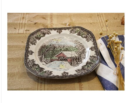 The Friendly Village Dinner Set England Style Dinn... – Vicedeal