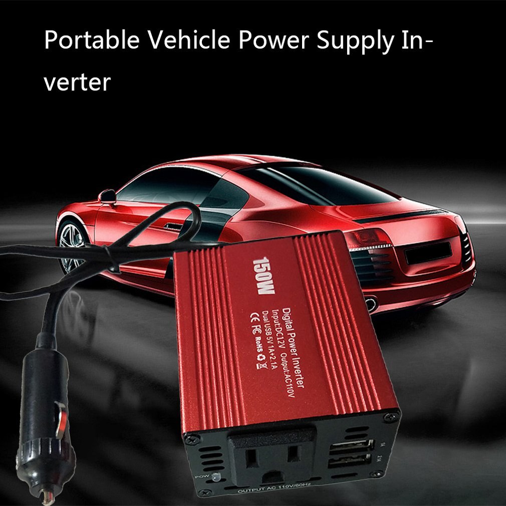 150W Car Inverter Charger Dc12 To Ac110/220V Dual ... – Vicedeal