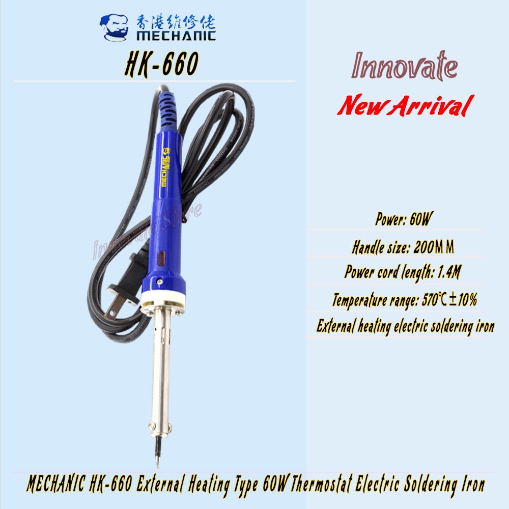 MECHANIC HK-660 60W Thermostat Iron Welding Solder... – Grandado