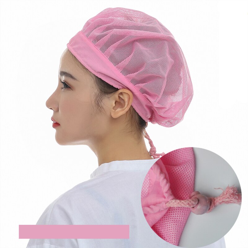 white Food caps Adjustable net caps breathable san... – Vicedeal
