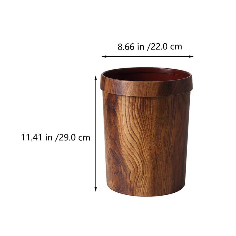 1Pc Wooden Trash Can Container Living Room Home Of... – Grandado