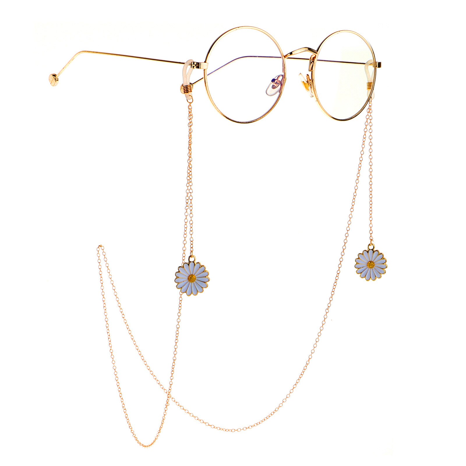 Cute Reading Glasses Chain Chic Metal Enamel Sunfl... – Vicedeal