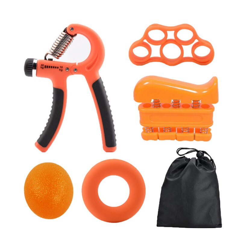 5 Pack Hand Grip Strength Trainer Kit Strengthener... – Grandado