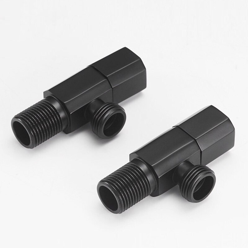 Black angle valve for bronze toilet valve black co... – Grandado