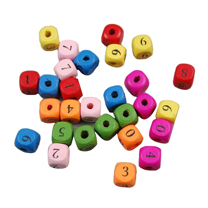 Mix math Beads Square math Number Beads Acrylic Be... – Grandado