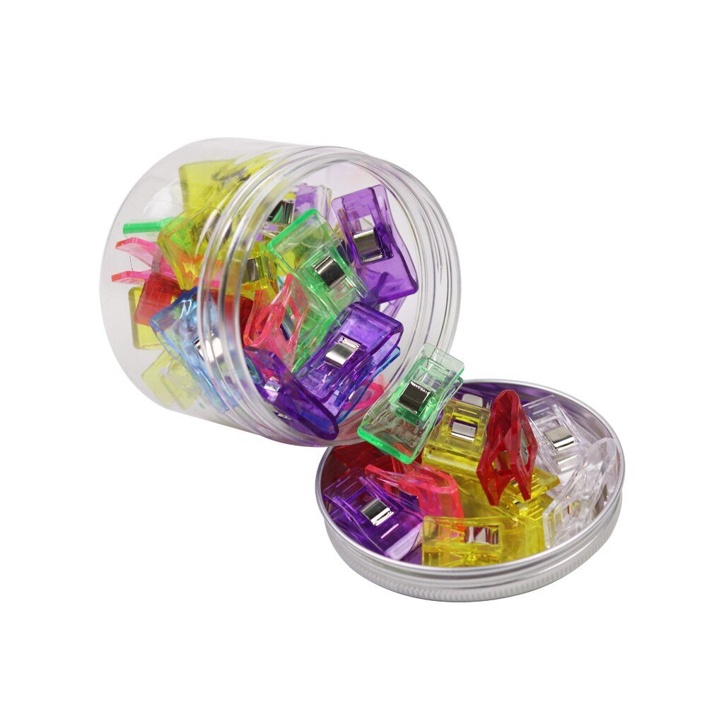 40pcs/Box Multicolor Plastic Clips for Patchwork S... – Grandado