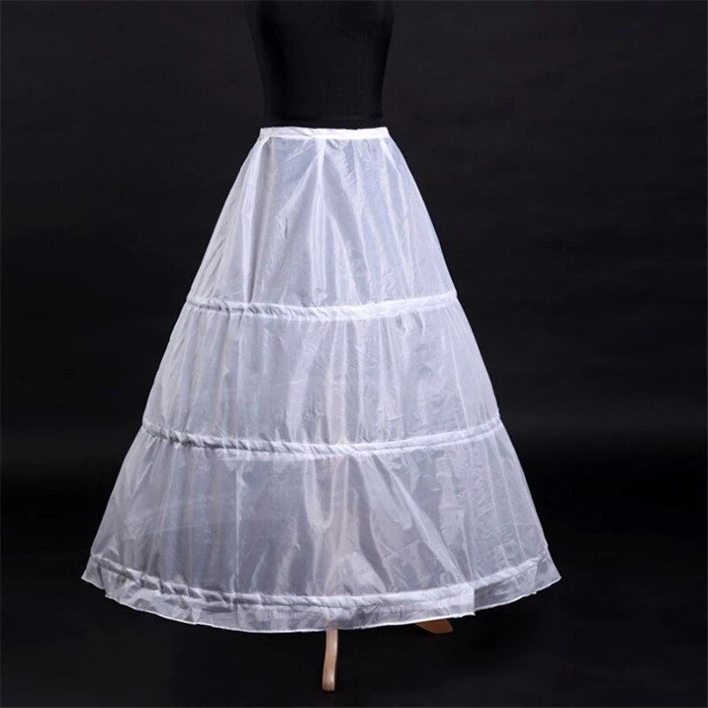 Women White 3 Hoops A-line Wedding Accessories Bri... – Vicedeal