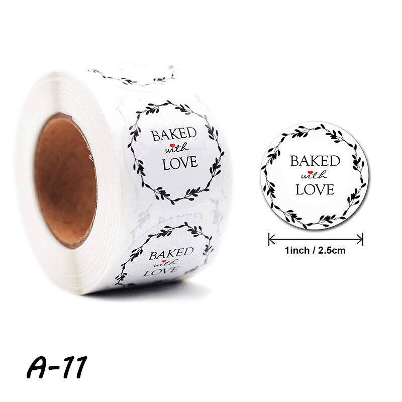 500Pcs/Roll Dank U Stickers Handgemaakte Sticker C... – Vicedeal