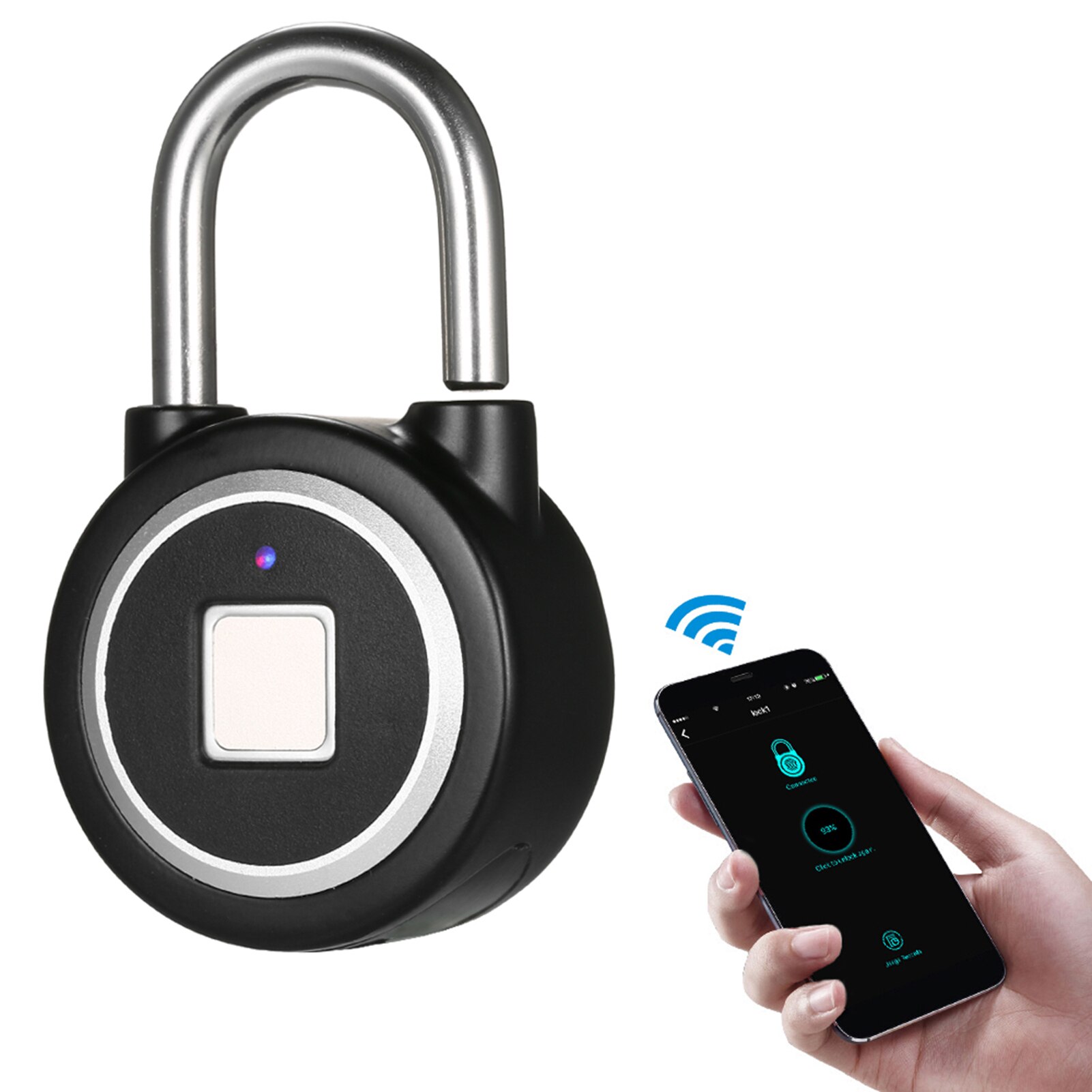 BT Fingerprint Smart Keyless Lock Waterproof APP /... – Grandado