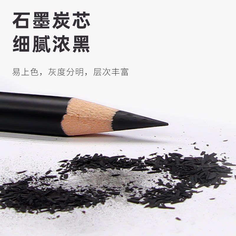 12pcs/set of Wooden Sketching Pencil Charcoal Soft... – Grandado