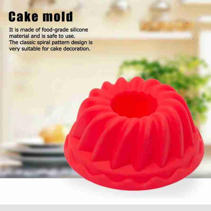 Kitchen 3D Swirl Shape Silicone Butter Cake Mould ... – Vicedeal