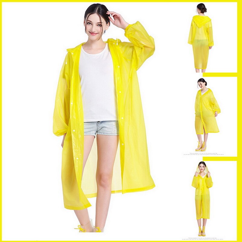 Unisex Waterproof Jacket Women Men Clear PVC Rainc... – Grandado