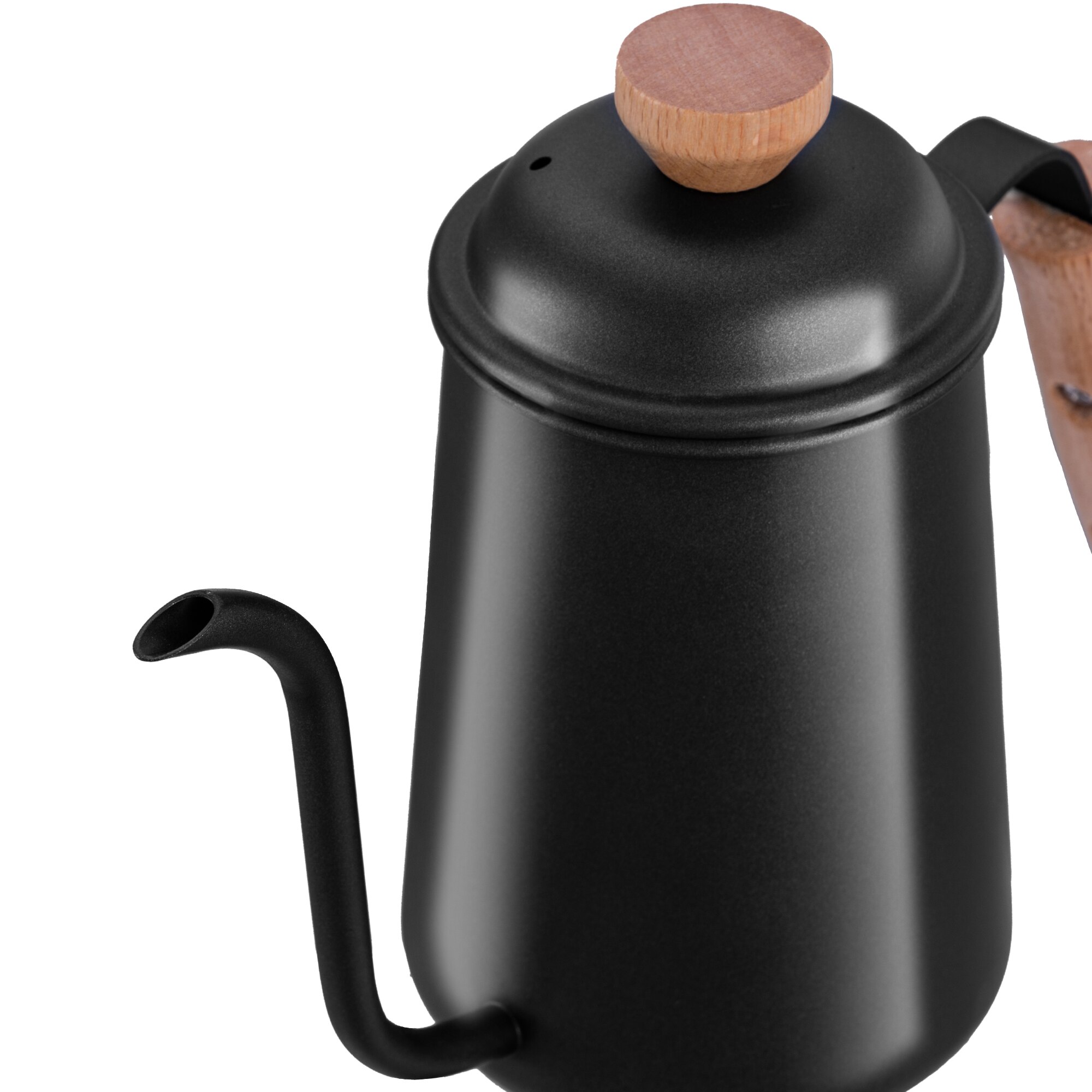 650ml/22oz Stainless Steel Coffee Kettle With Wood... – Grandado