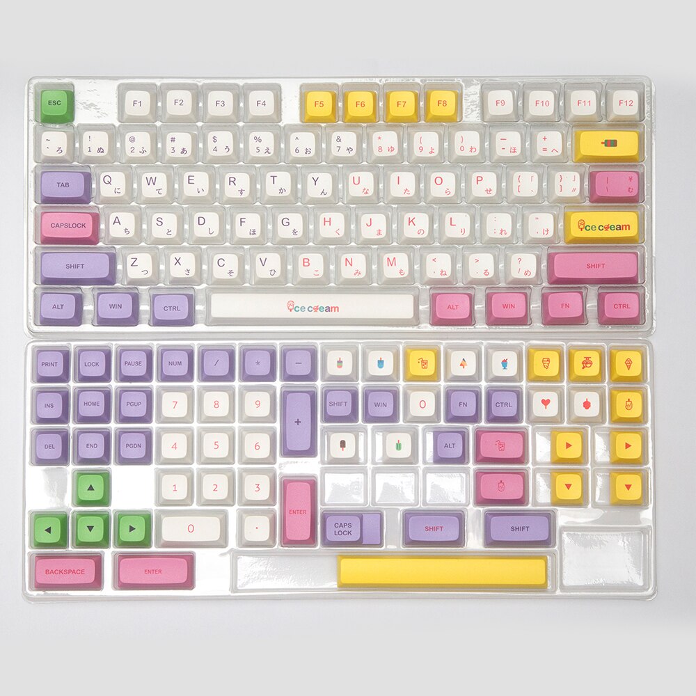 135 Keys XDA Ice Cream PBT Dye Sub Keycaps For Che... – Vicedeal