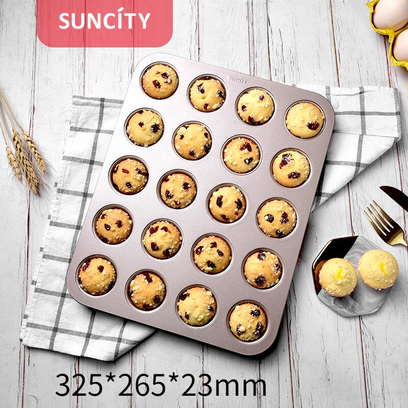 20 Holes Mini Muffin Cake Mold Baking Pan Chocolat... – Grandado