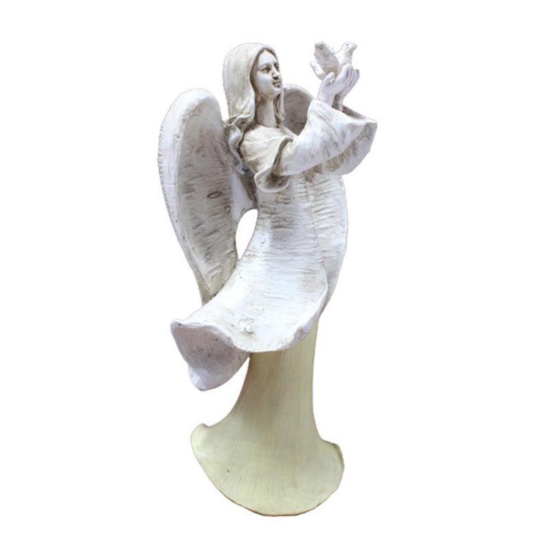 Art Angel Praying Bark Angel Girl Statue 3D Angel ... – Grandado