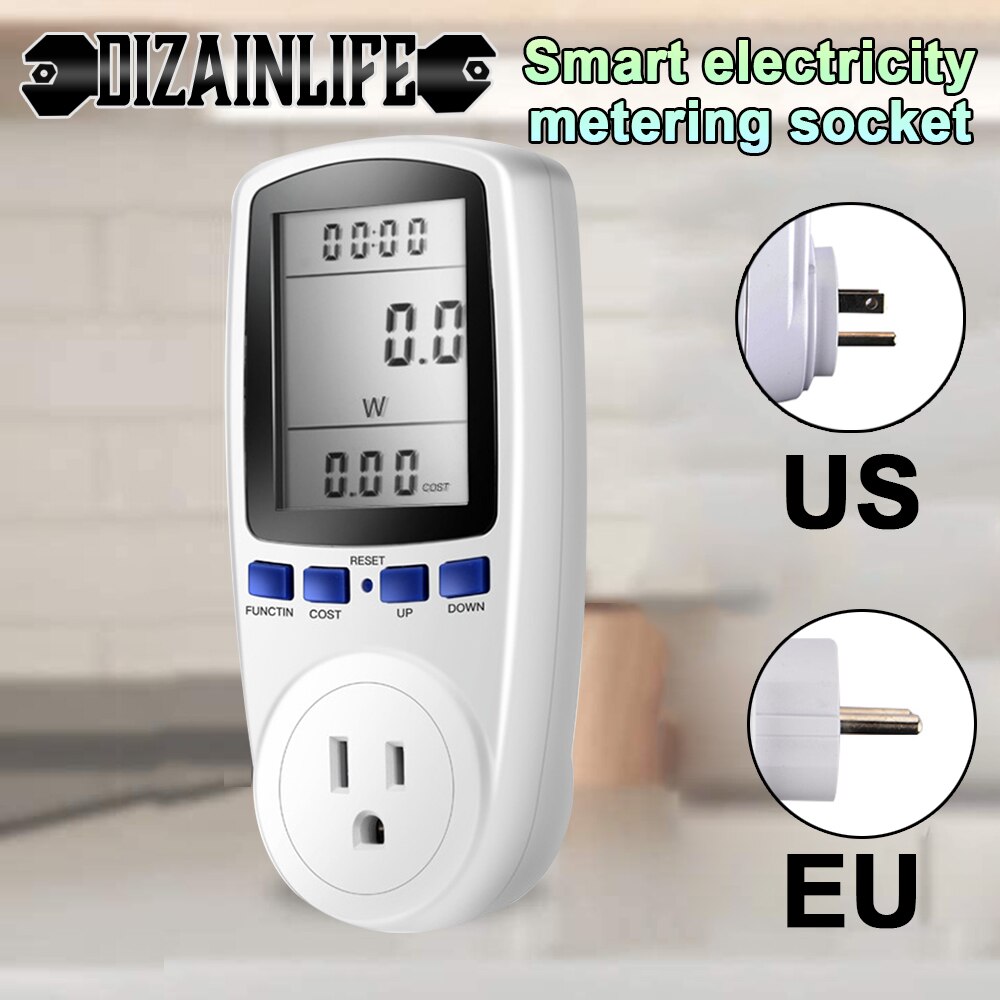 Eu/Us Plug Ac Power Meter 230V Digitale Voltage Wa... – Vicedeal