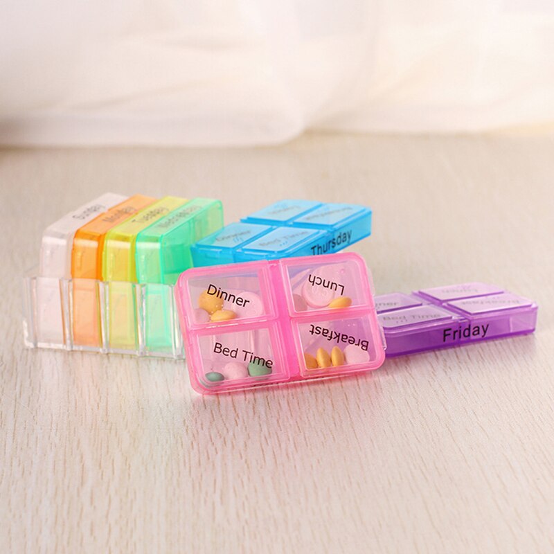 Weekly 7 Days Pill Case Box Tablet Sorter Daily Me... – Grandado