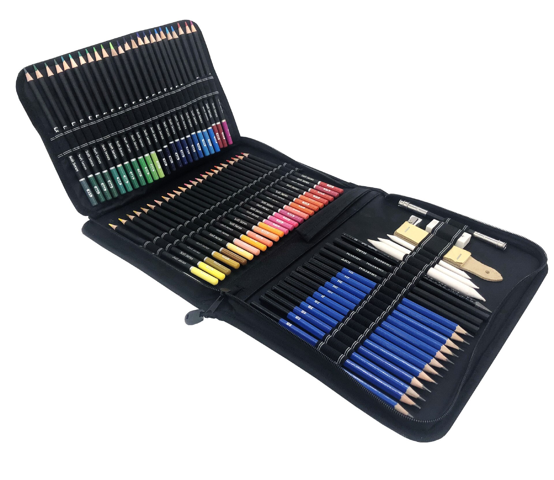 95PCS Oil Colored Pencils Set Sketch Soft Core Art... – Grandado