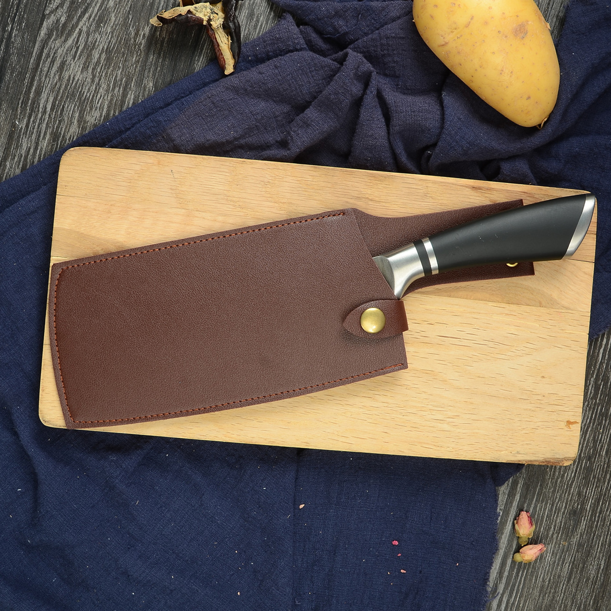 XYJ PU Leather Knife Sheath Belt Loop Blade Cover ... – Vicedeal