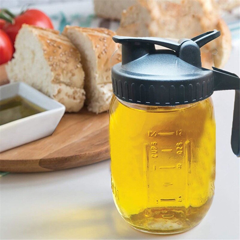 Food Keeping Fresh Cover Glass Jar Sealed Flip Cap... – Grandado