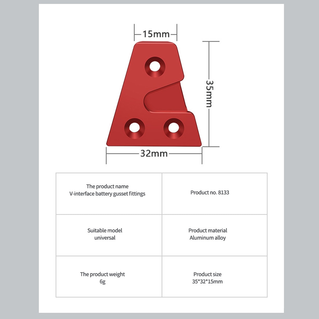 Universal Metal V-Mount V Mount Adapter Plate V-Lo... – Grandado