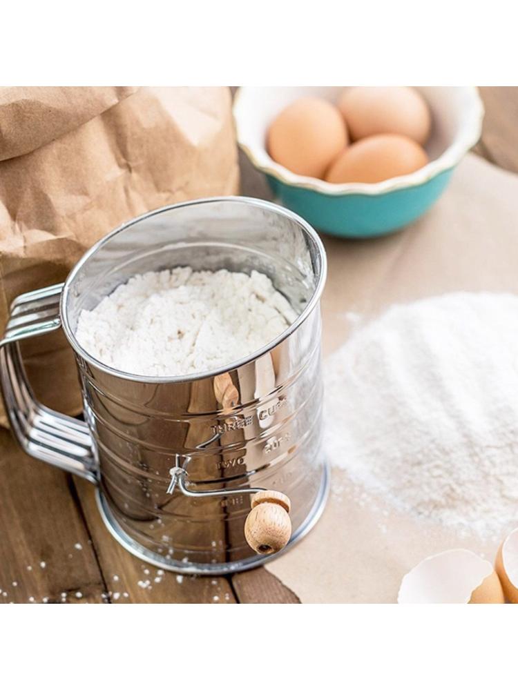 Edelstahl Mesh Mehl Sichter Mechanische Backen Pud... – Vicedeal