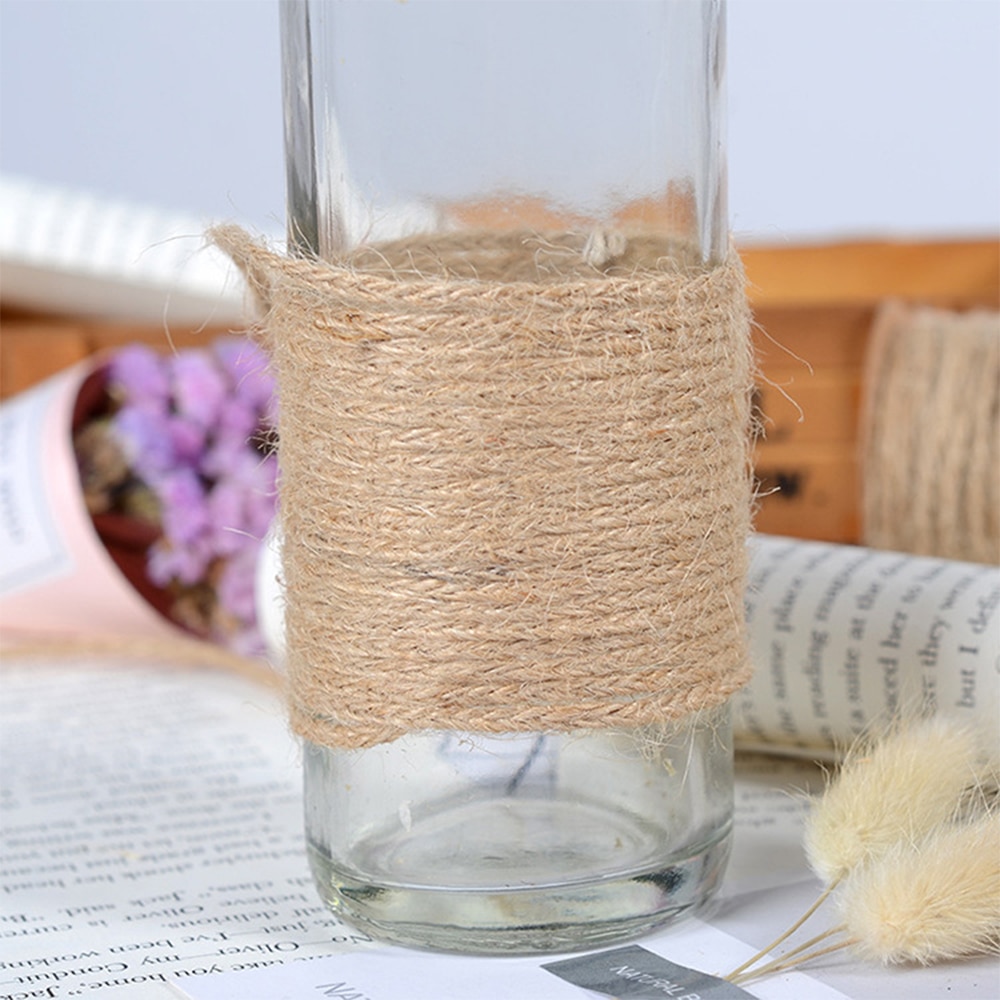 JOJO BOWS 3mm 10y Hemp Cord Ribbon Jute Burlap Web... – Grandado