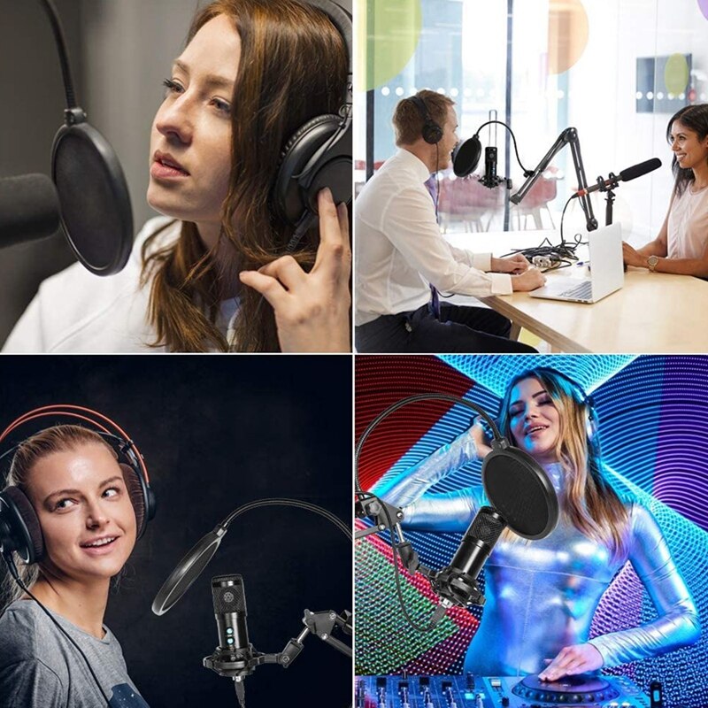 Microphone Set,Podcast Condenser Microphone,for Co... – Vicedeal