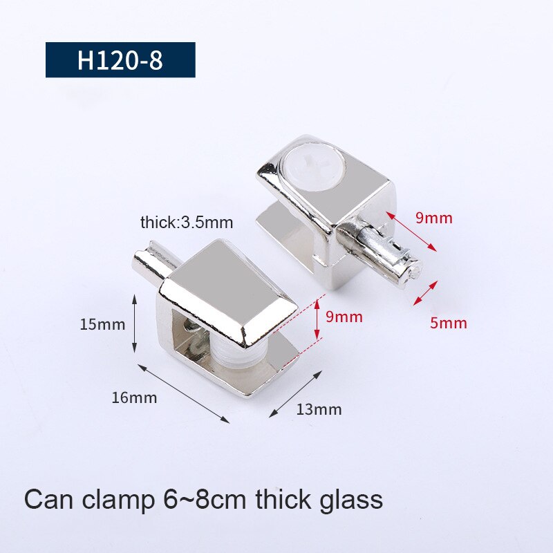 4pcs Zinc Alloy Shaft Mount Plated Fixed Shelf Gla... – Vicedeal