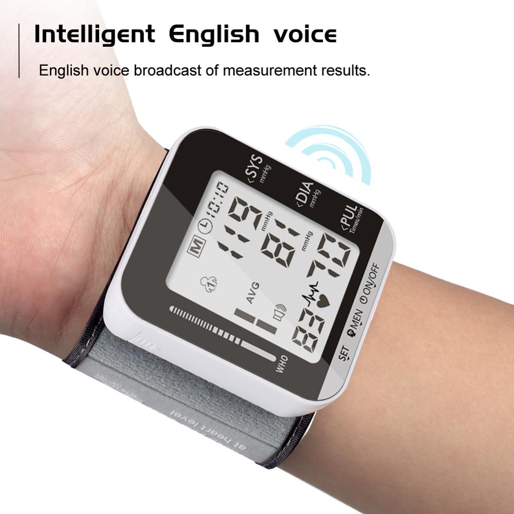 Digital Sphygmomanometer Tonometer English Voice P... – Vicedeal