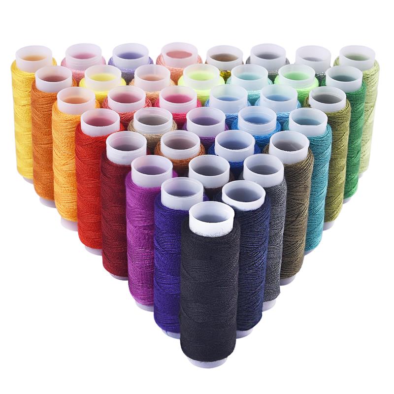 39 Colors 100% Polyester Yarn Sewing Thread Roll M... – Grandado