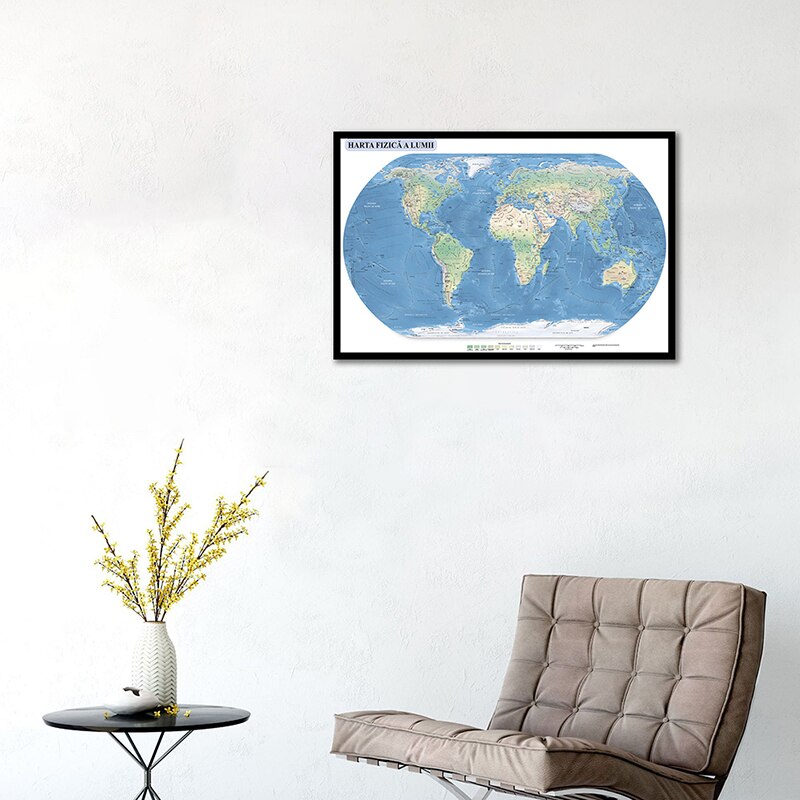 Mapa pequeño del mundo para decoración del hogar, ... – Grandado