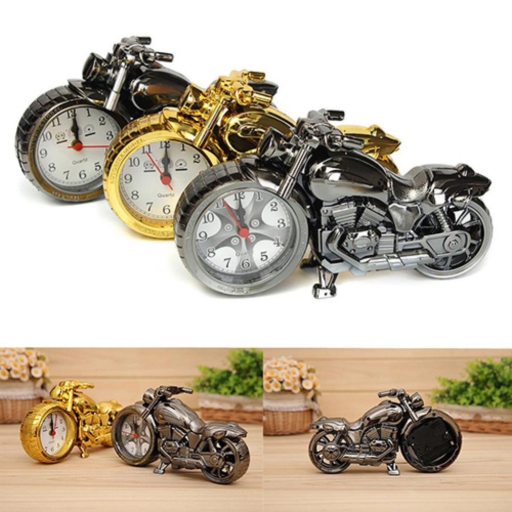 Retro Motorcycle Shape Quartz Clock Alarm Clock Ti... – Grandado