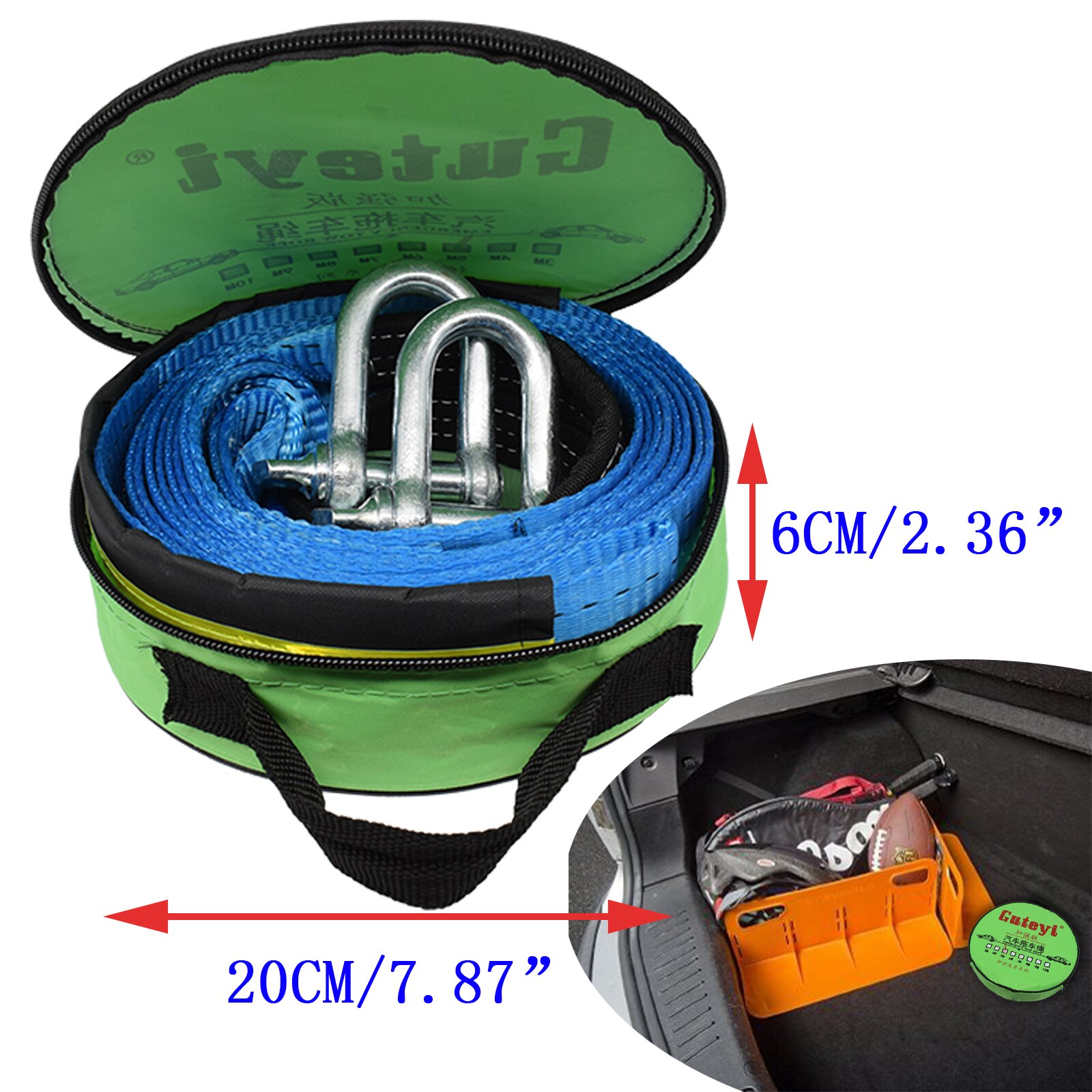 5M Trailer Pull Rope 8Tons Heavy Duty Winch Towing... – Grandado