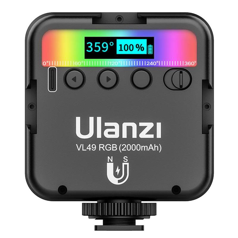 VL49 Full Color RGB LED Video Light 2500K-9000K 80... – Grandado