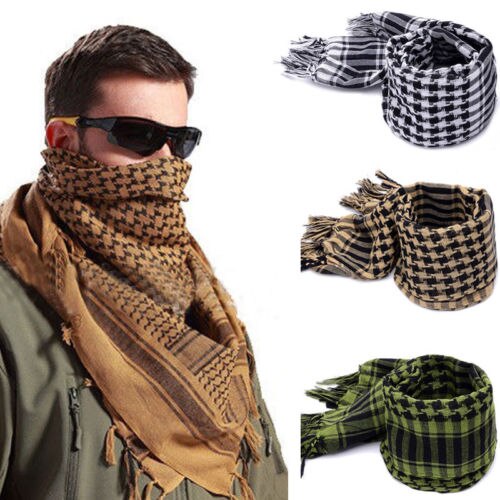 Men Kerchief Lightweight Plaid Tassel Arab Desert ... – Grandado