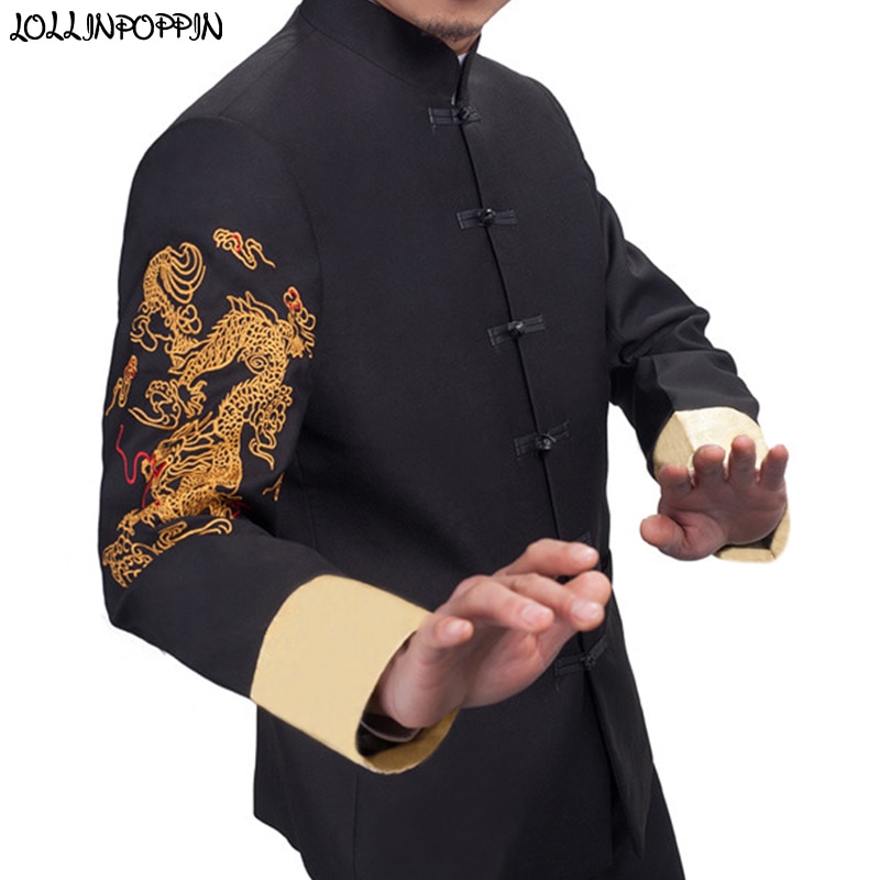 Traditional Chinese Style Mens Tunic Suit Jacket O... – Grandado