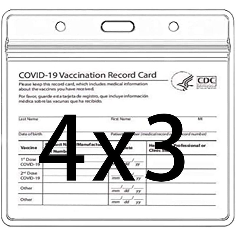 Cdc Vaccinatie Card Protector 4X3 In Immunisatie R... – Grandado