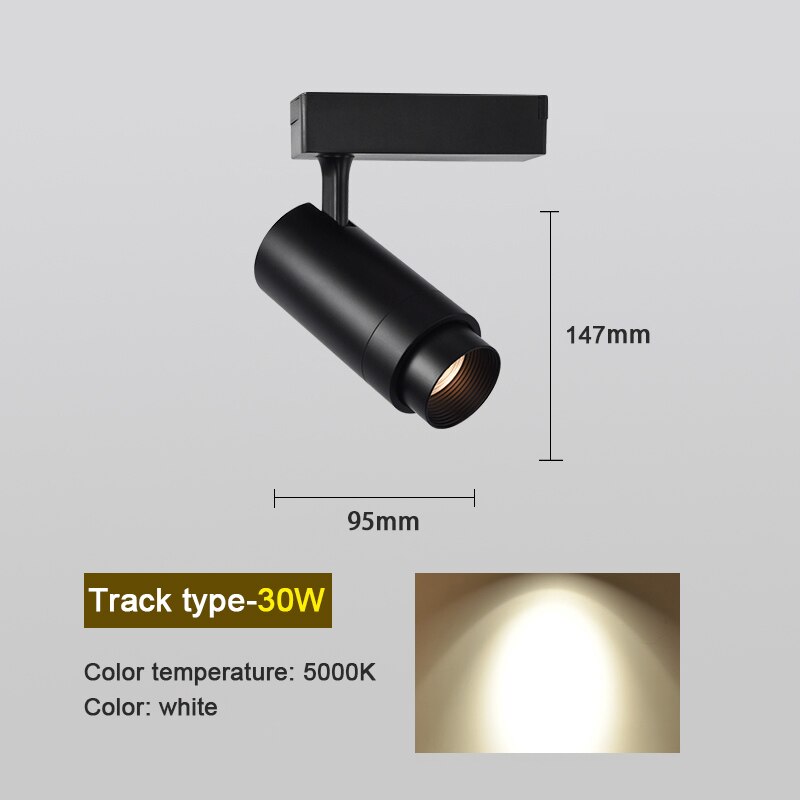 LED Focus Track Light Spotlights COB Zoom Track Li... – Vicedeal